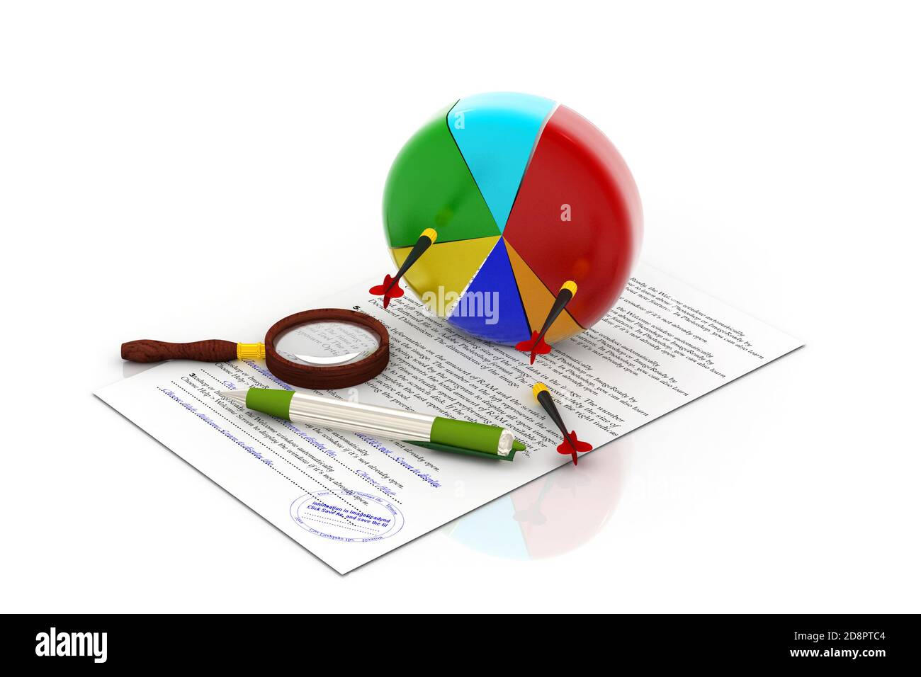 Business graph analyzing Stock Photo - Alamy