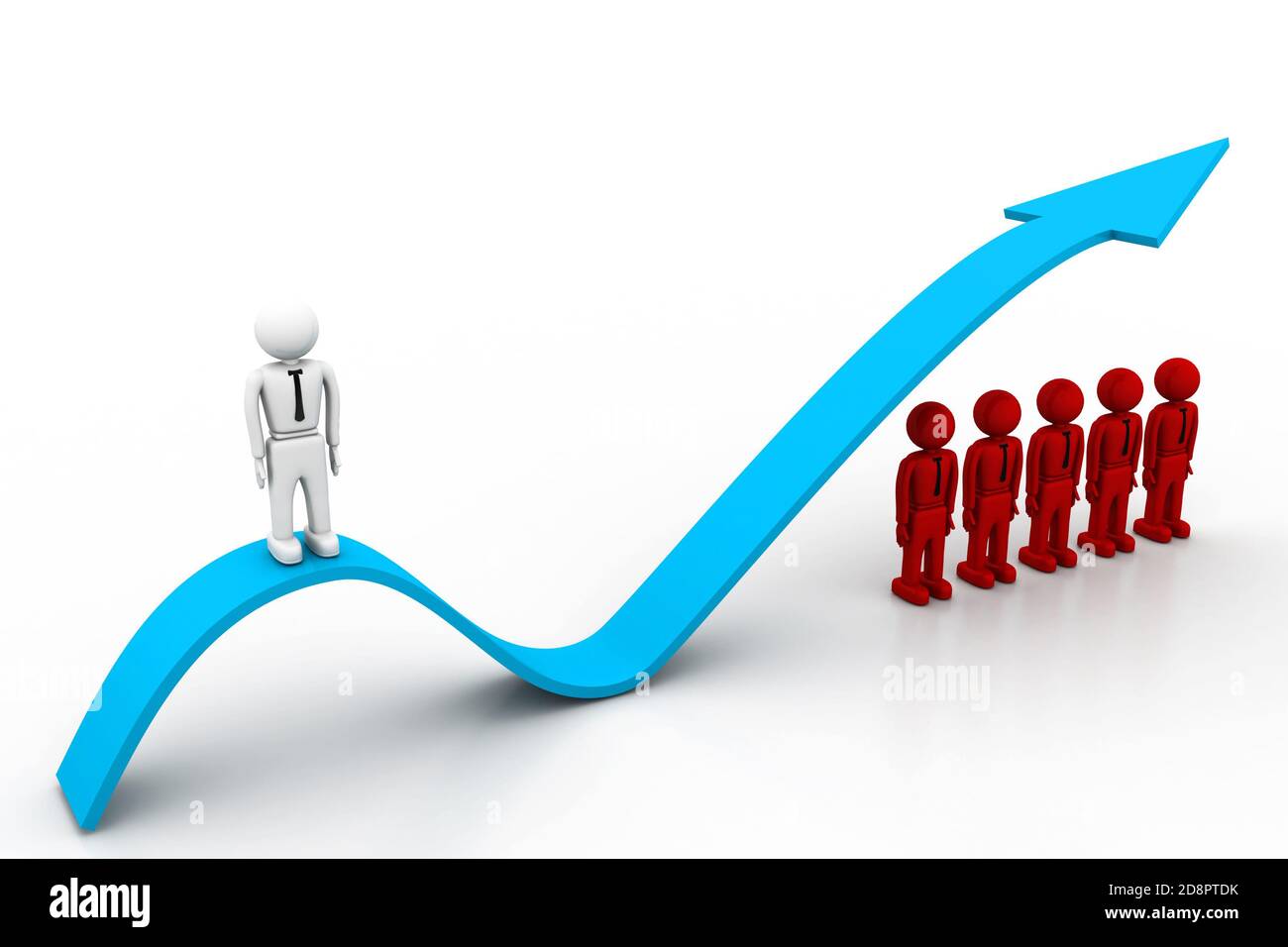 graph of success with people Stock Photo - Alamy