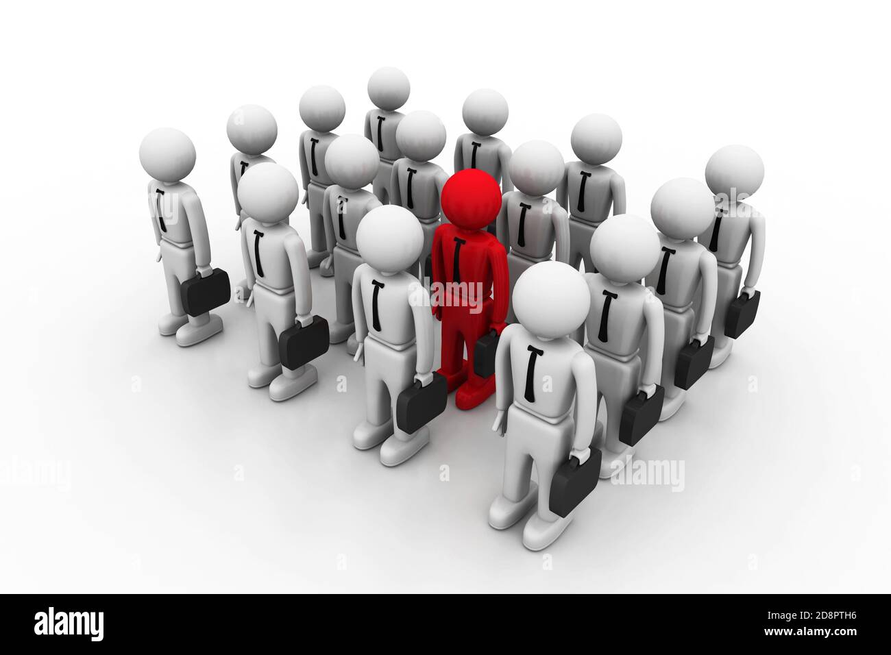 Strong team with leader Stock Photo - Alamy