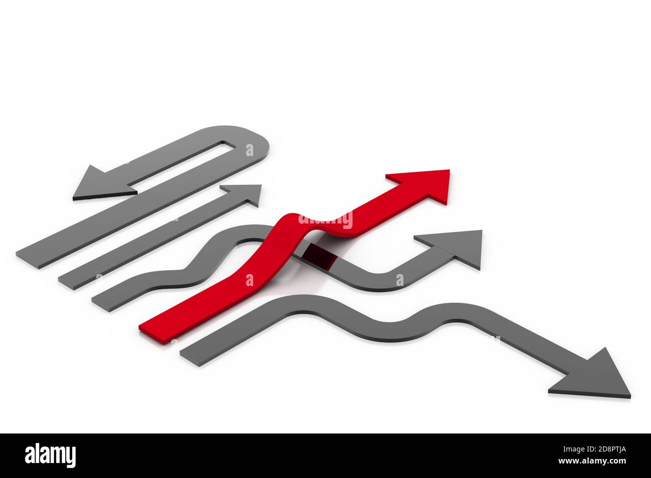 Direction of success Cut Out Stock Images & Pictures - Alamy