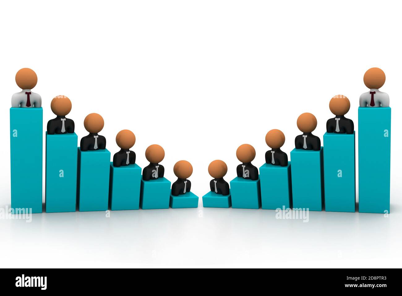 Business people, graph Stock Photo - Alamy