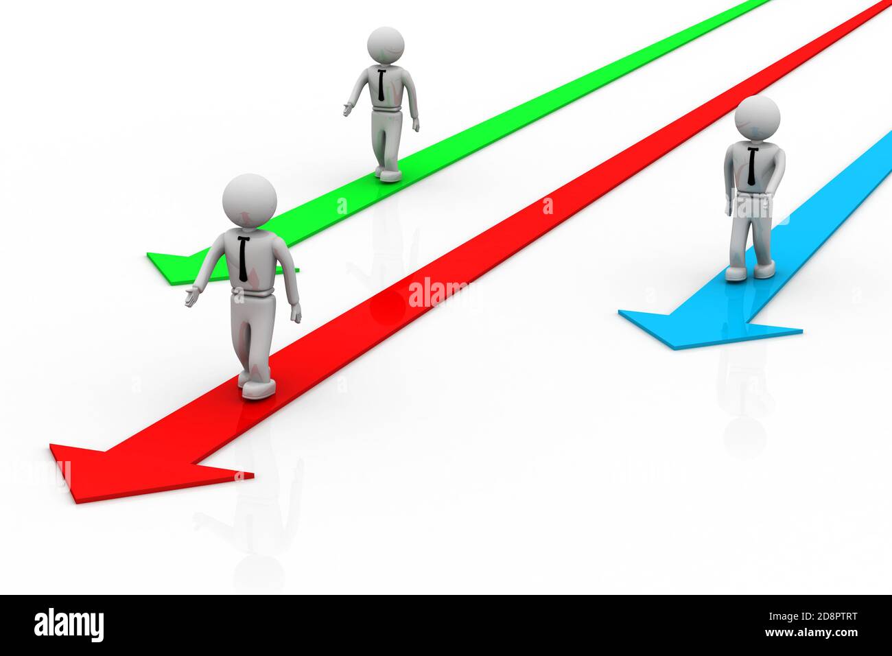 Selecting the right direction Stock Photo - Alamy