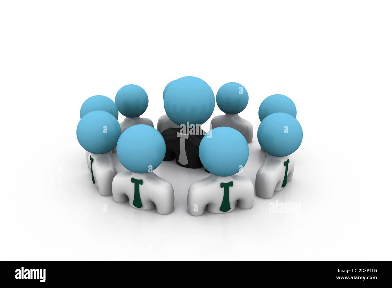 Business group with leader Stock Photo - Alamy