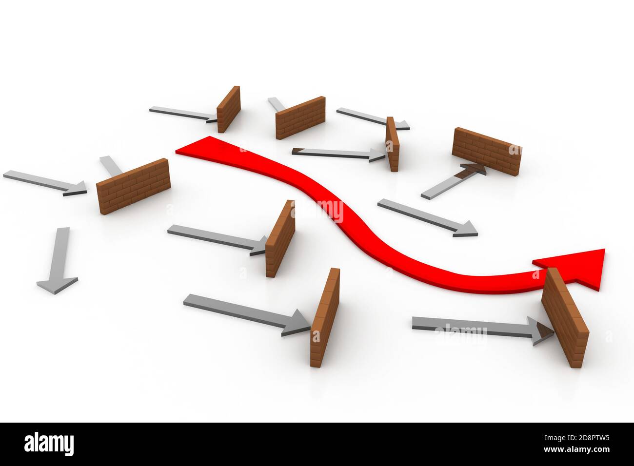 Success red arrow Stock Photo - Alamy