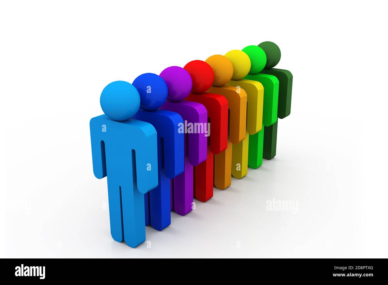 Group of people in line Stock Photo - Alamy