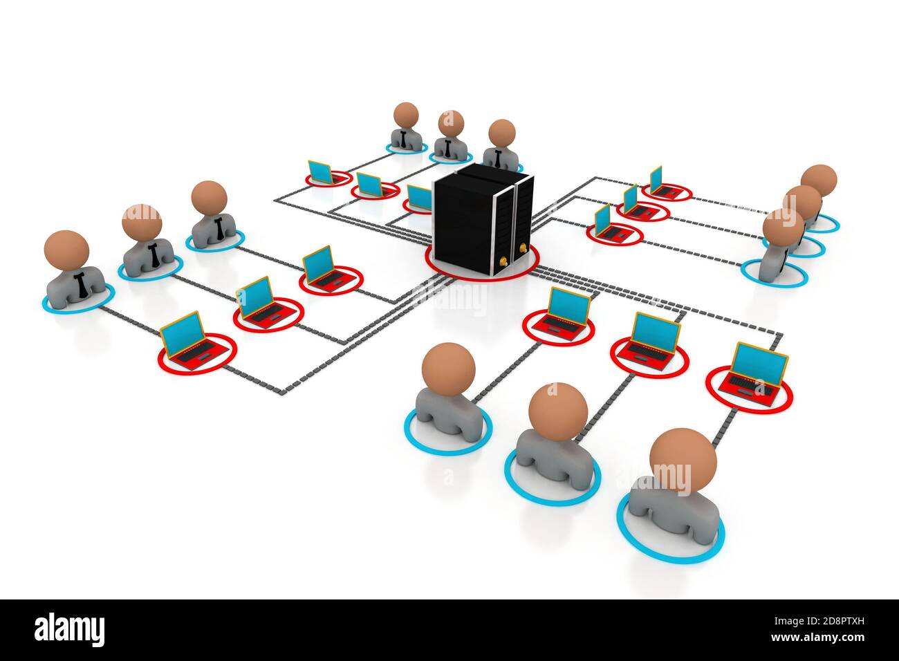 Remote community technology Cut Out Stock Images & Pictures - Alamy