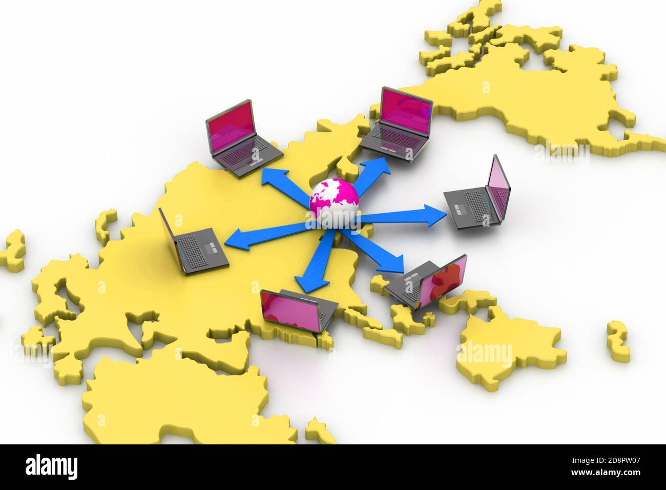 World Computer network Stock Photo - Alamy