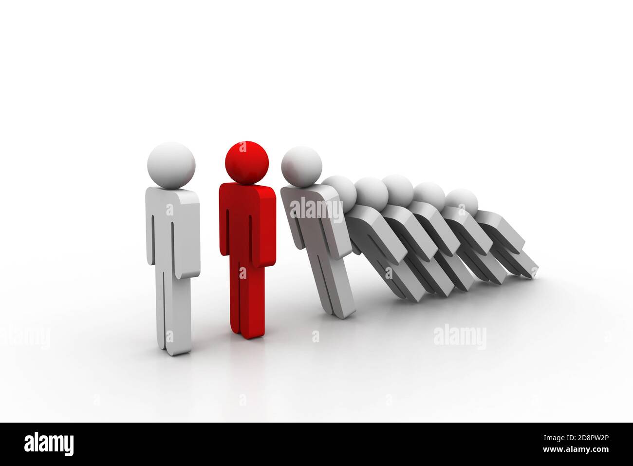 Concept of safety with strong leader Stock Photo - Alamy