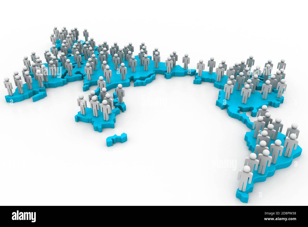 Population growth crowd Cut Out Stock Images & Pictures - Alamy