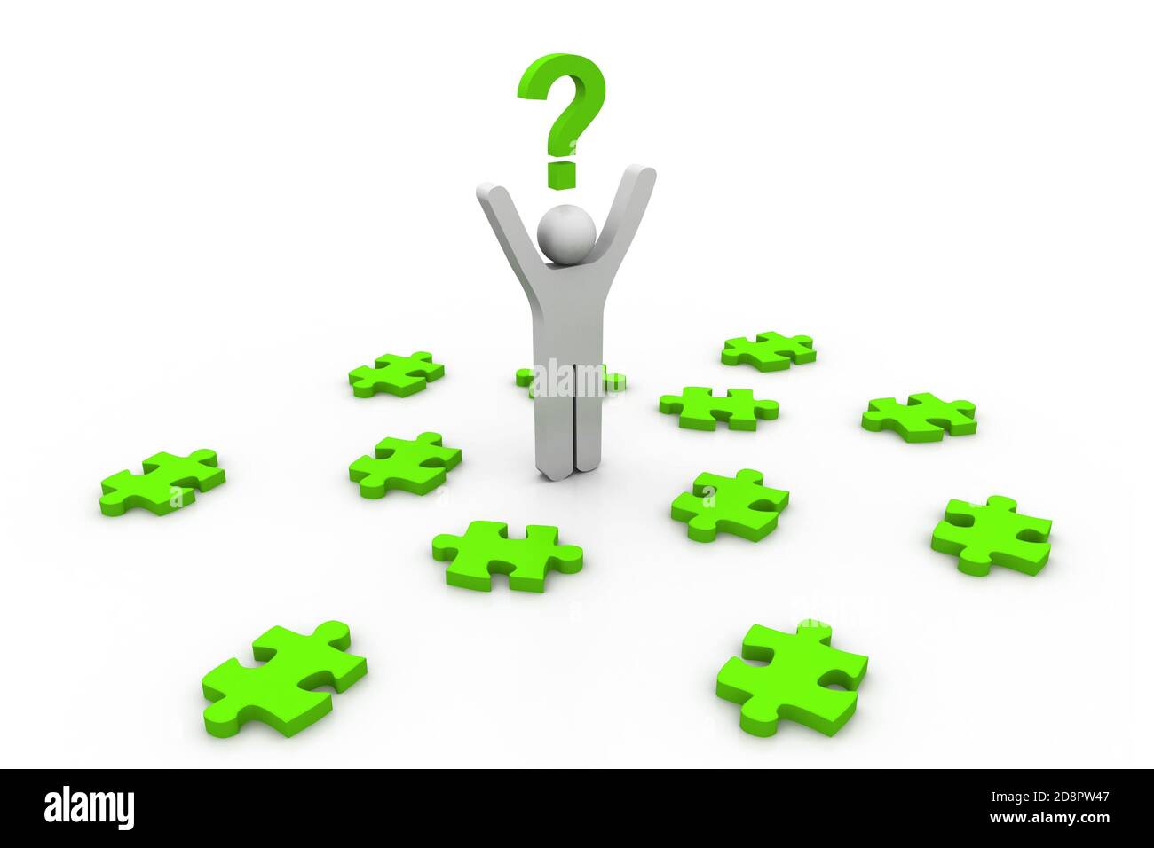 Confused with questions Stock Photo - Alamy