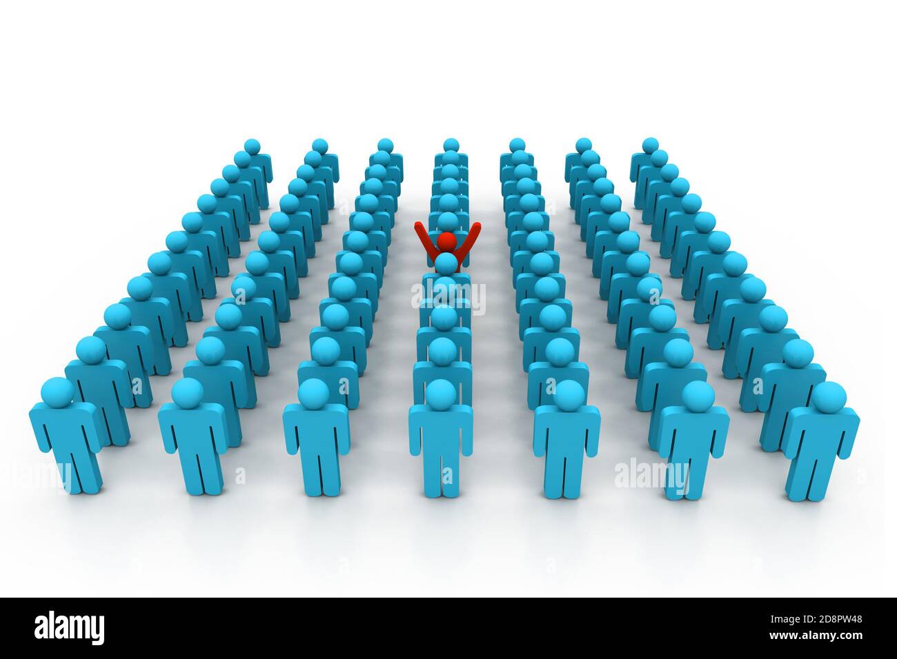 Stand Out From The Crowd Stock Photo - Alamy
