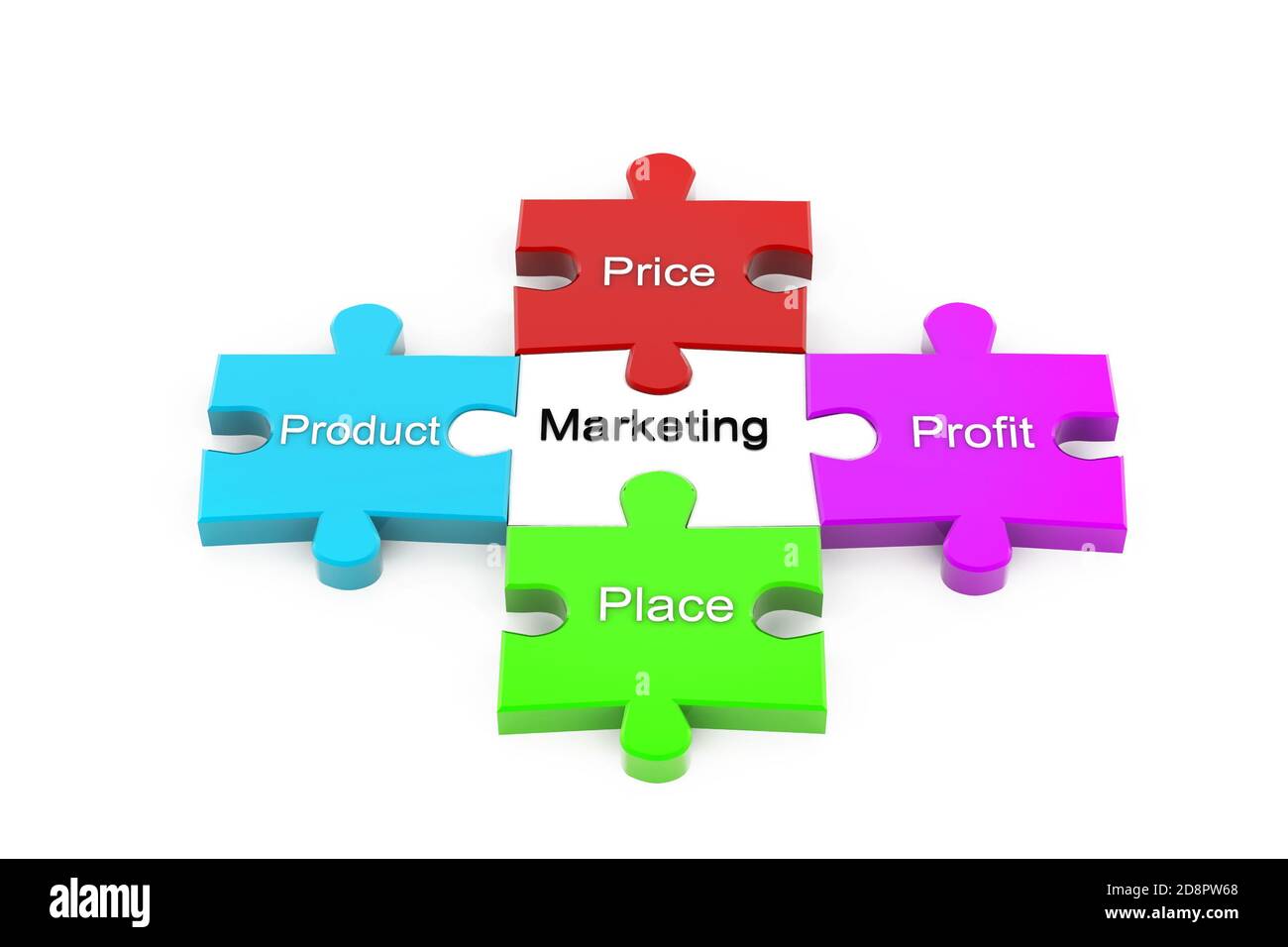 Marketing puzzle concept Stock Photo - Alamy