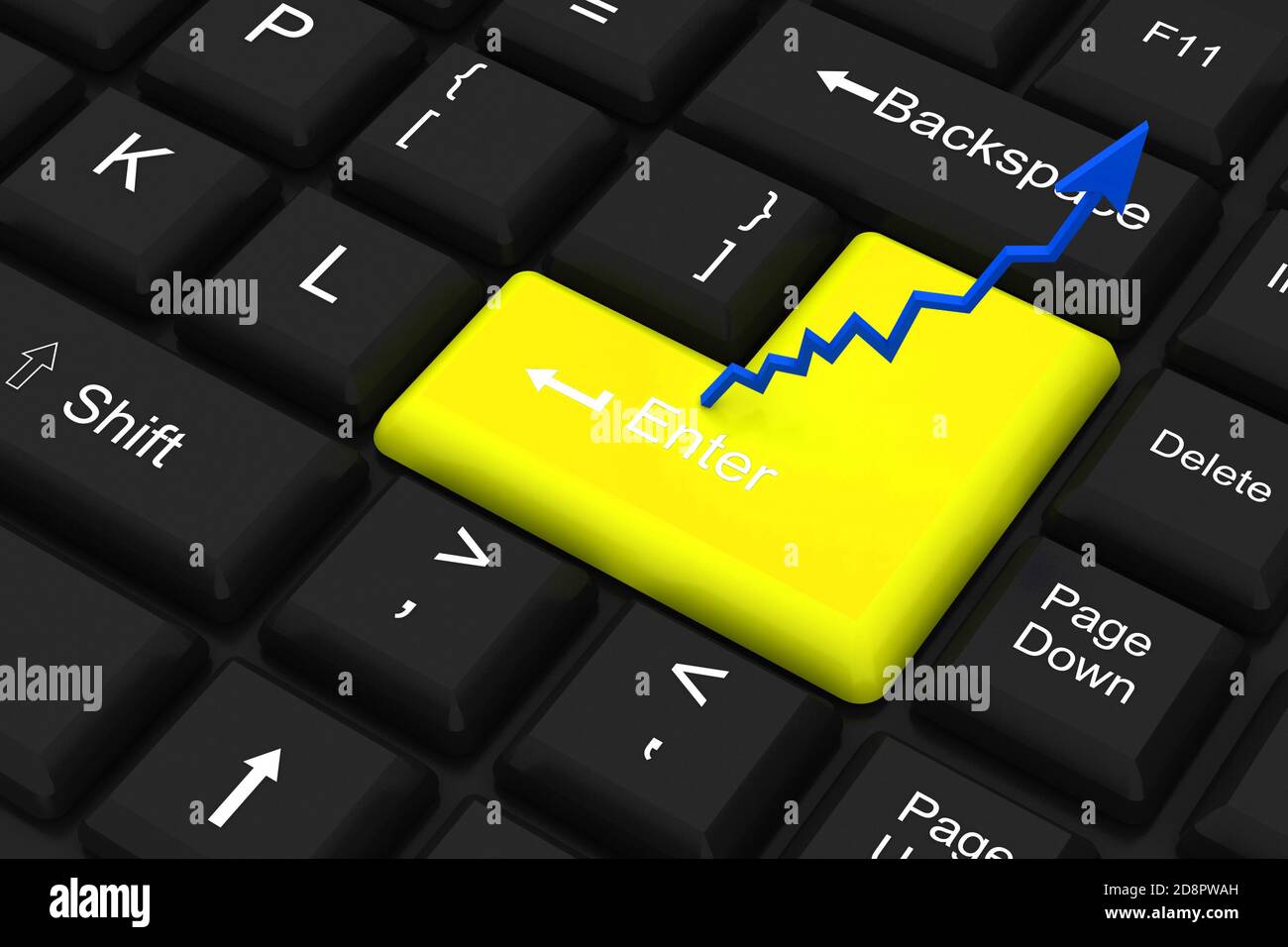 Business graph analyzing Stock Photo - Alamy