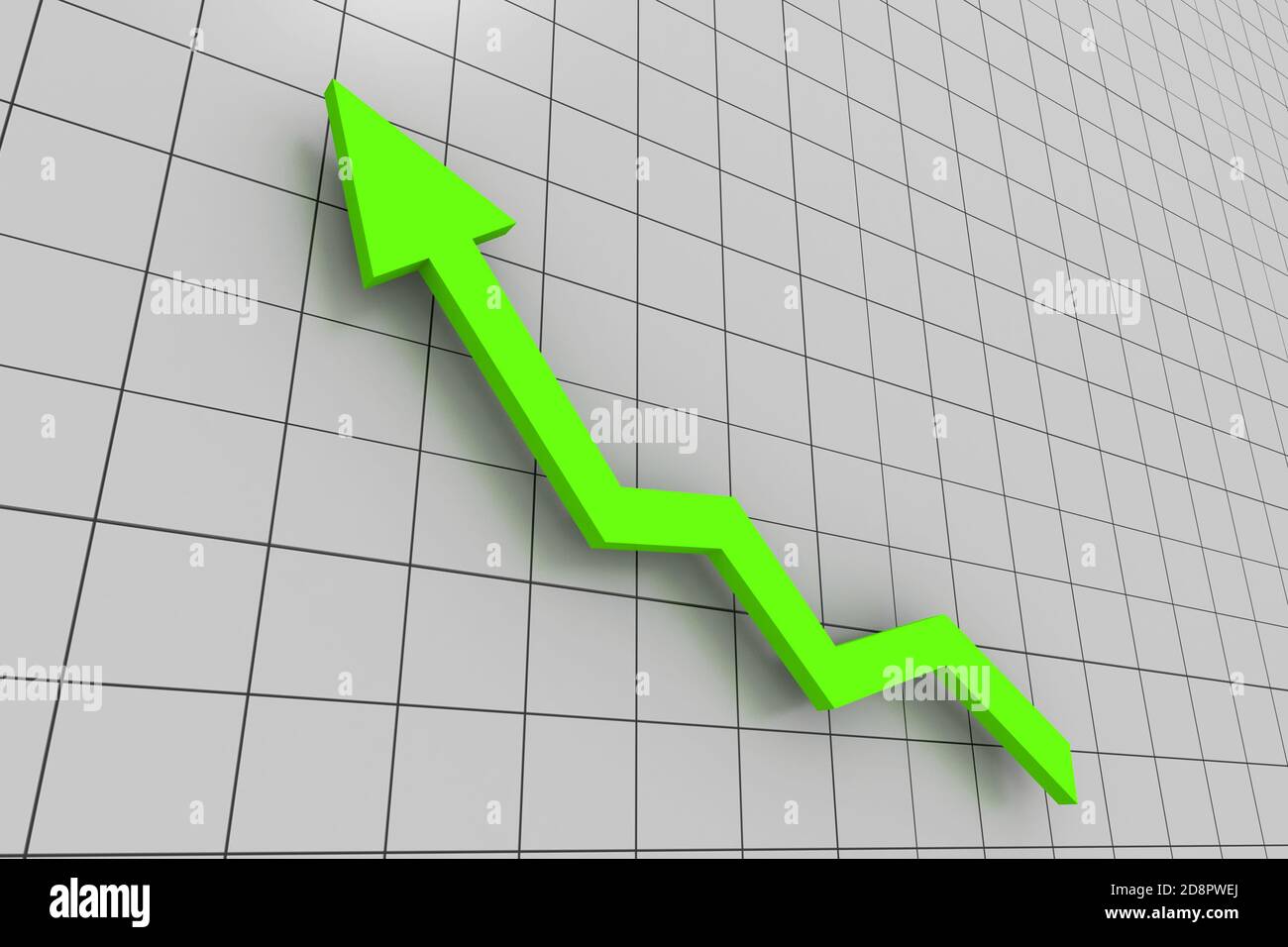 green Business graph Stock Photo - Alamy