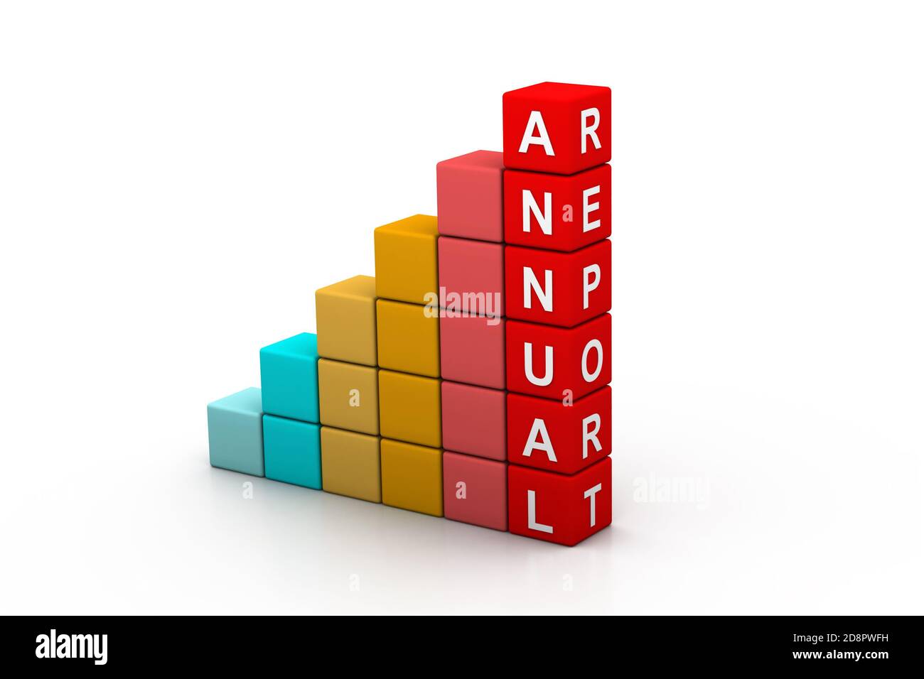 Colorful Annual report graph Stock Photo - Alamy