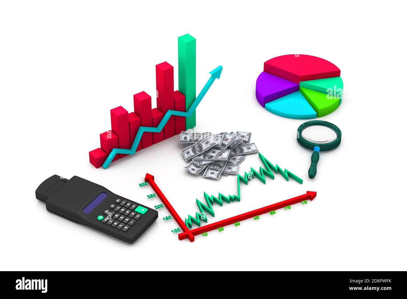 Financial graph analyzing Stock Photo - Alamy