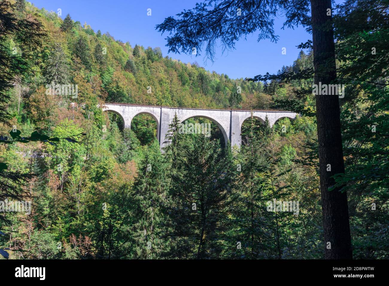 The viaducts of morez in the Jura mountains, France Stock Photo - Alamy
