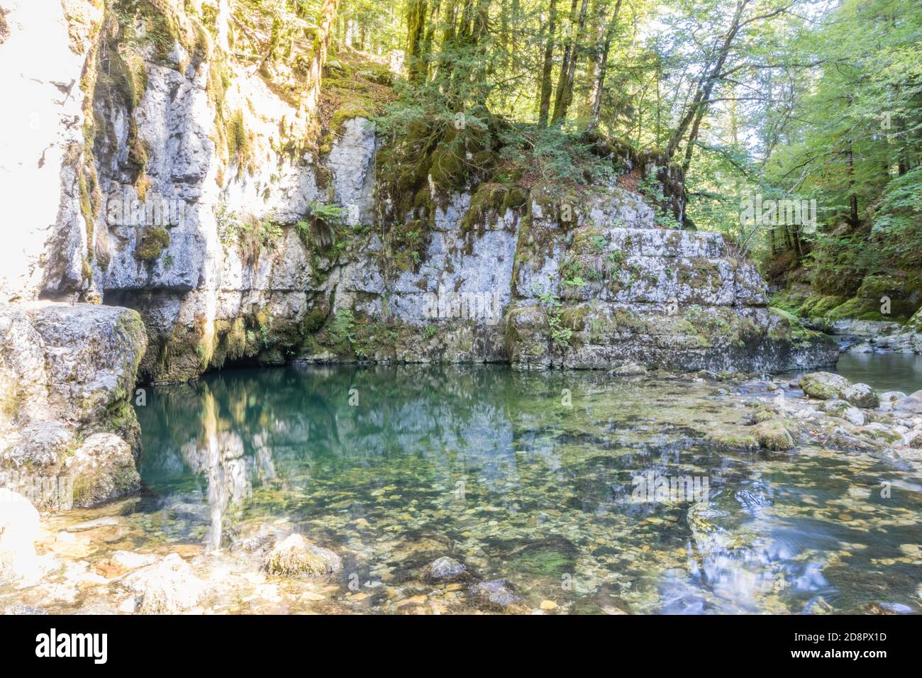 Discovery trail of Biel and the blue hole, Morez in the Jura, France ...