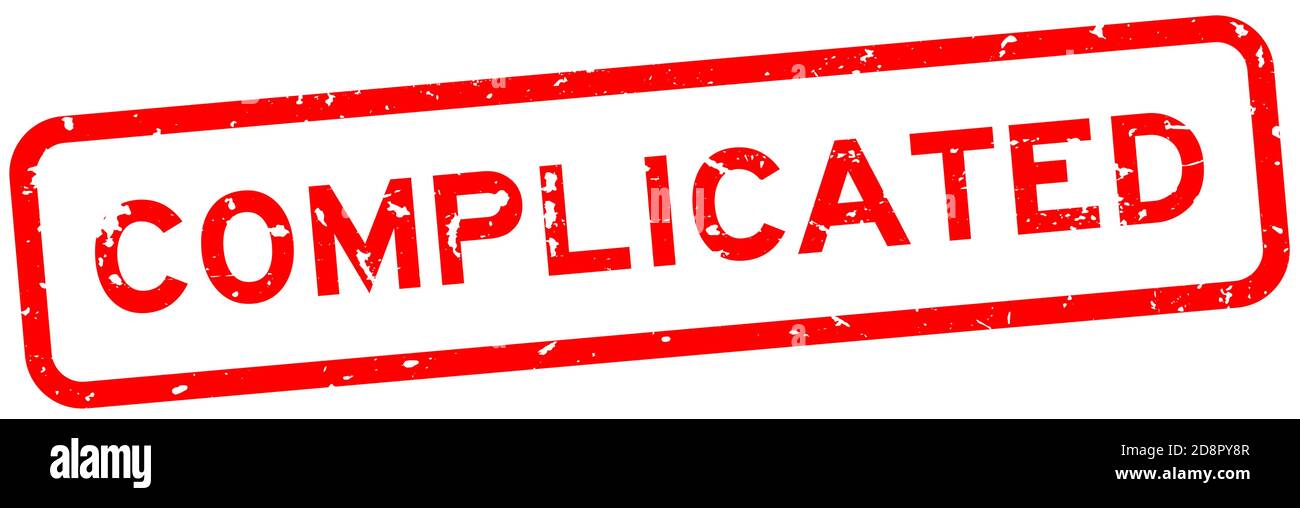 Grunge red complicated word square rubber seal stamp on white background Stock Vector Image ...
