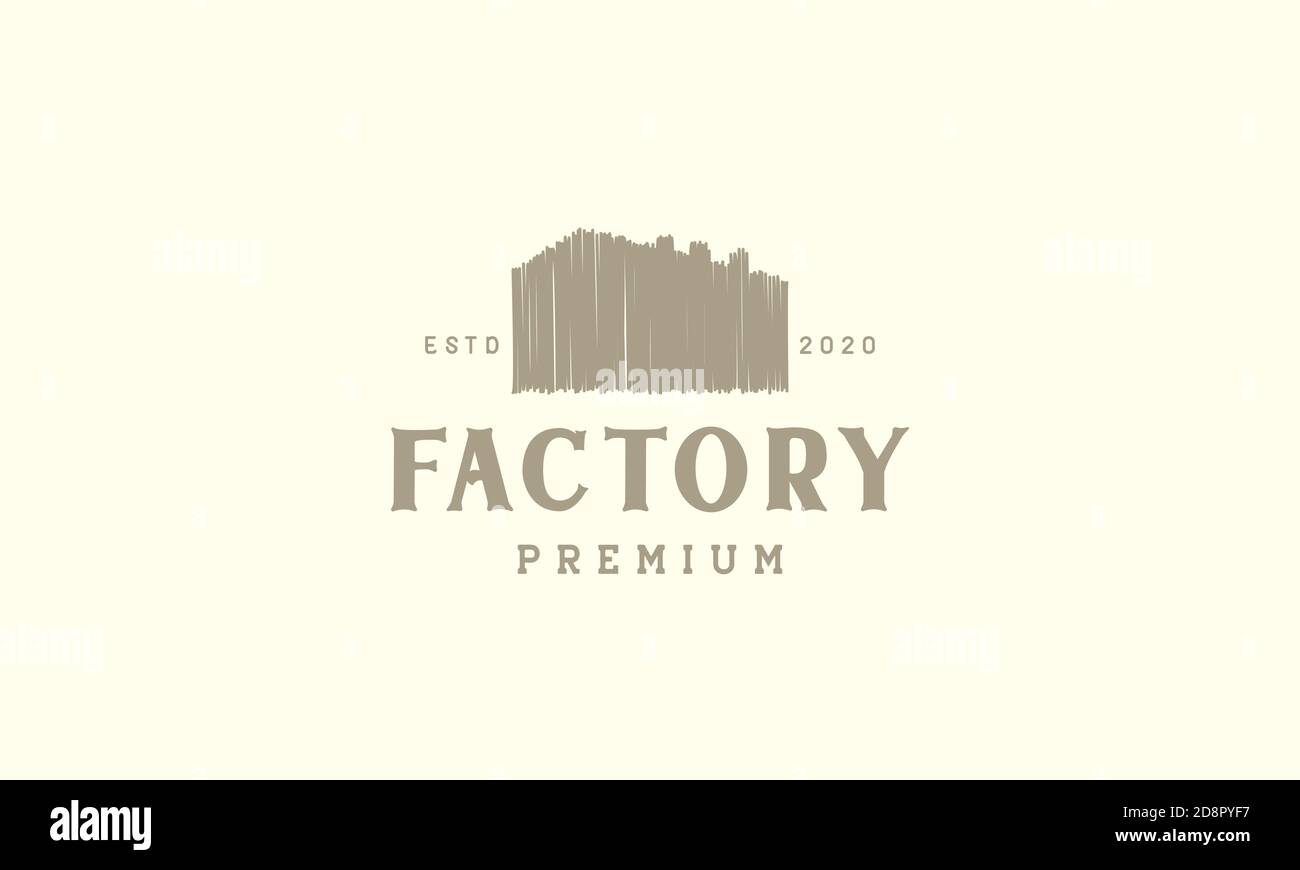 factory scribble building logo vector design Stock Vector Image & Art ...