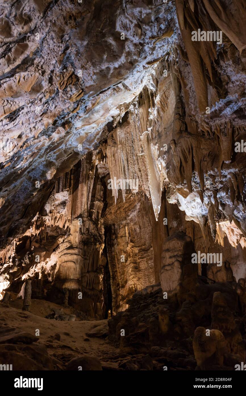 Beautiful Jura natural underground caves in France Stock Photo - Alamy