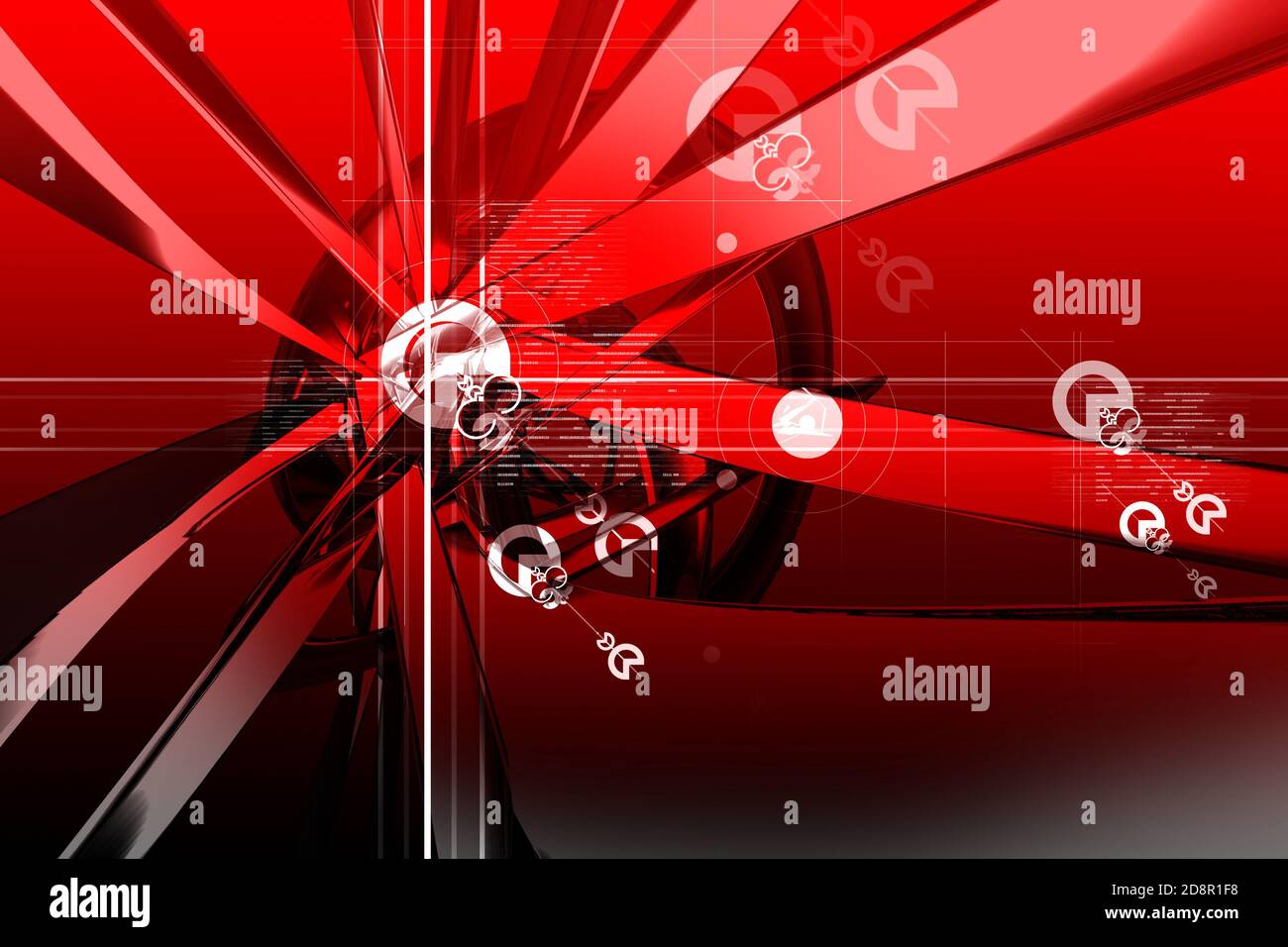 Digital illustration of color in 3d background Stock Photo - Alamy