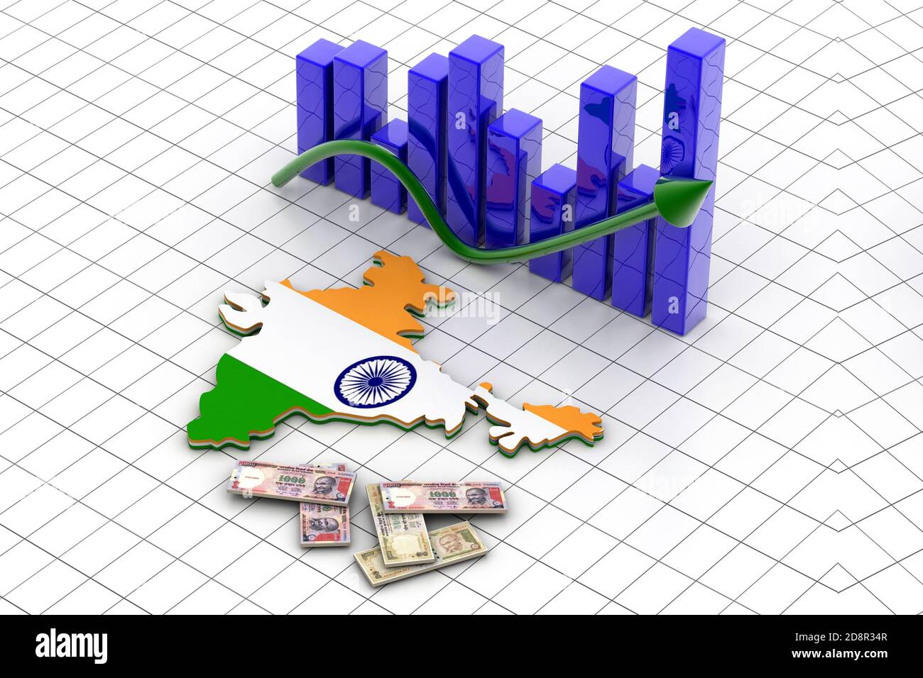 India map and currency Stock Photo - Alamy
