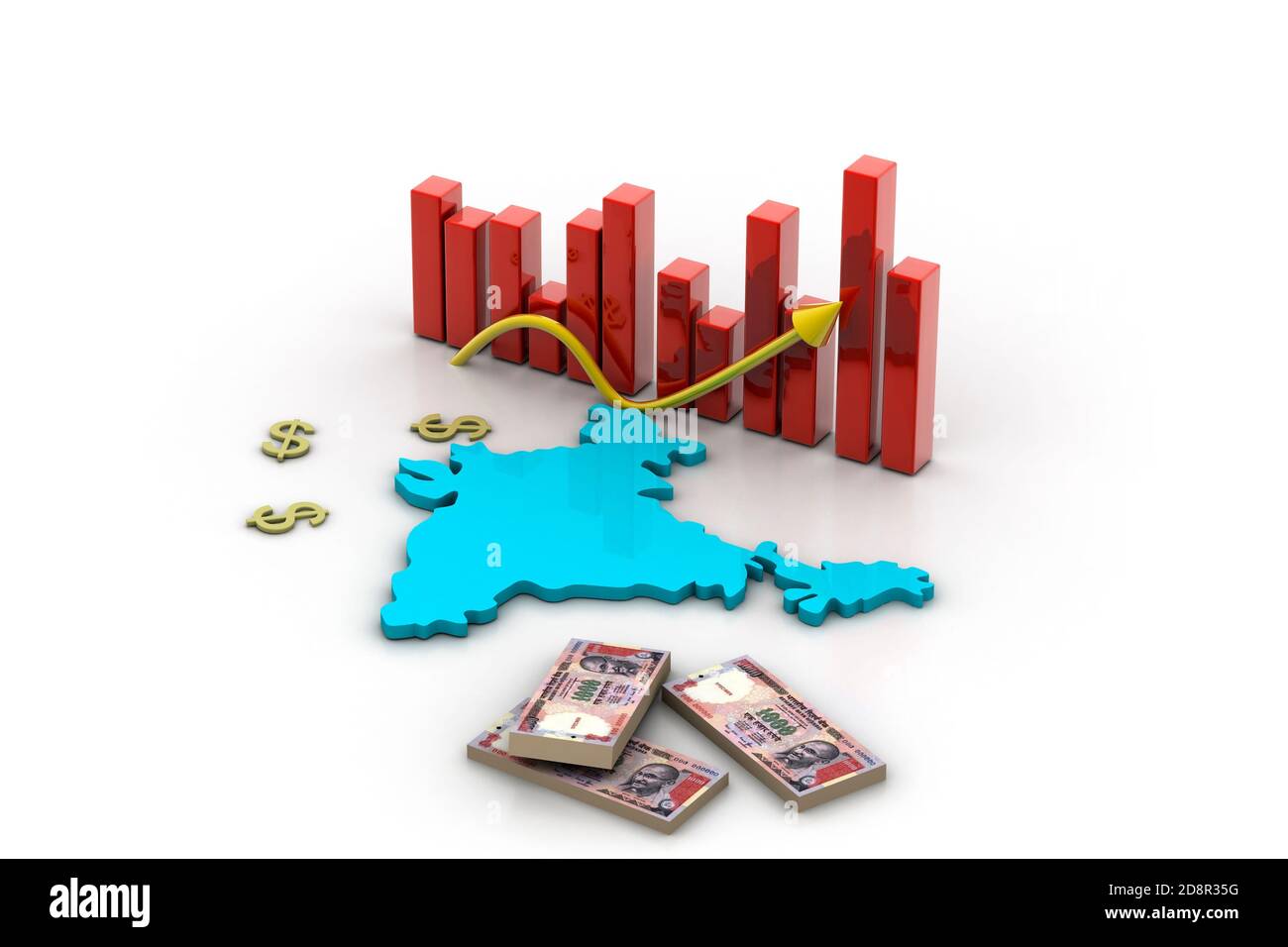 India map and currency Stock Photo - Alamy