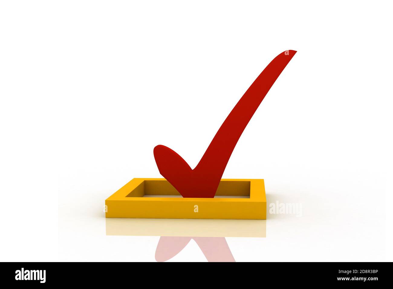 Yellow check mark Cut Out Stock Images & Pictures - Alamy