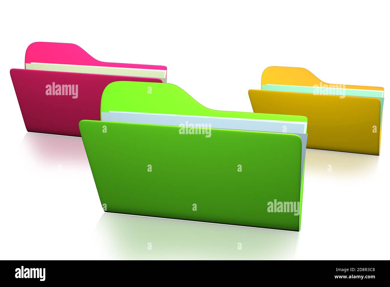 Group of File folder Stock Photo - Alamy