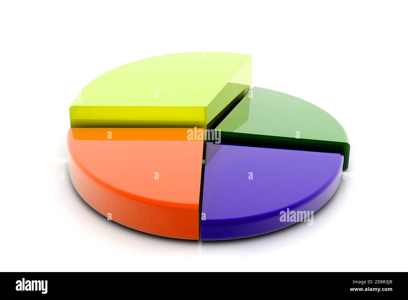 Pie chart graph Stock Photo - Alamy