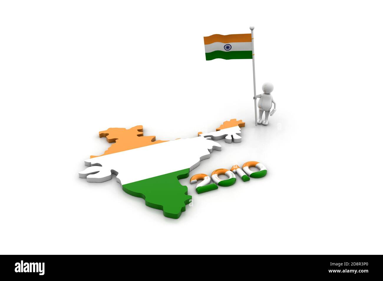 person with Indian flag and map Stock Photo - Alamy