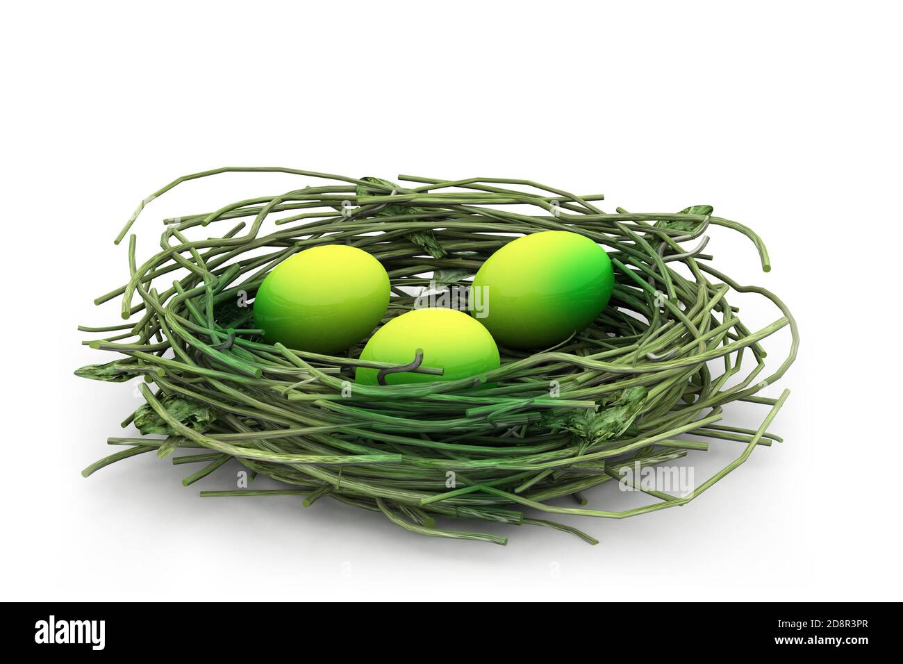 Egg and nest Stock Photo - Alamy