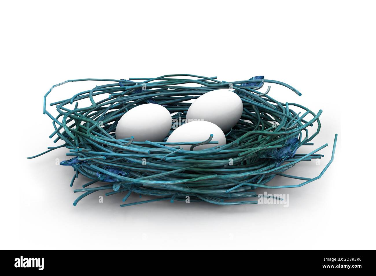 Egg and nest Stock Photo - Alamy