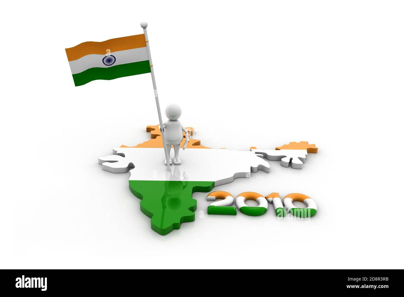 person with Indian flag and map Stock Photo - Alamy