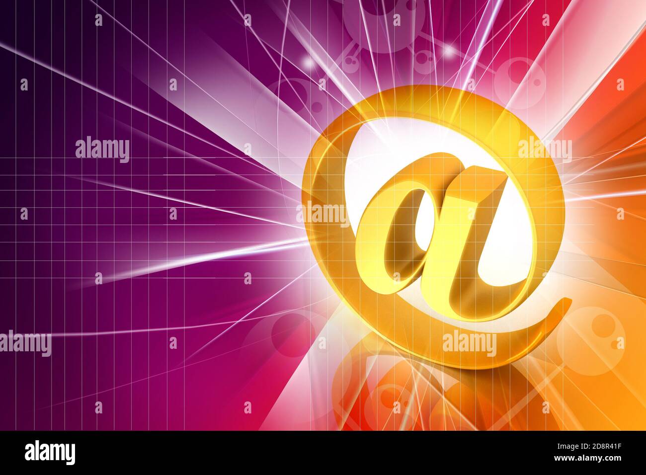 At the rate symbol Stock Photo - Alamy