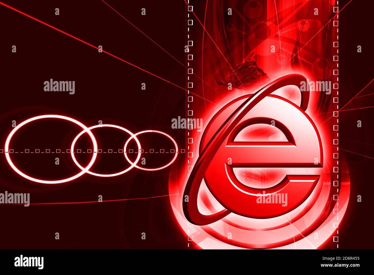 Digital illustration of explorer sign in color background Stock Photo ...