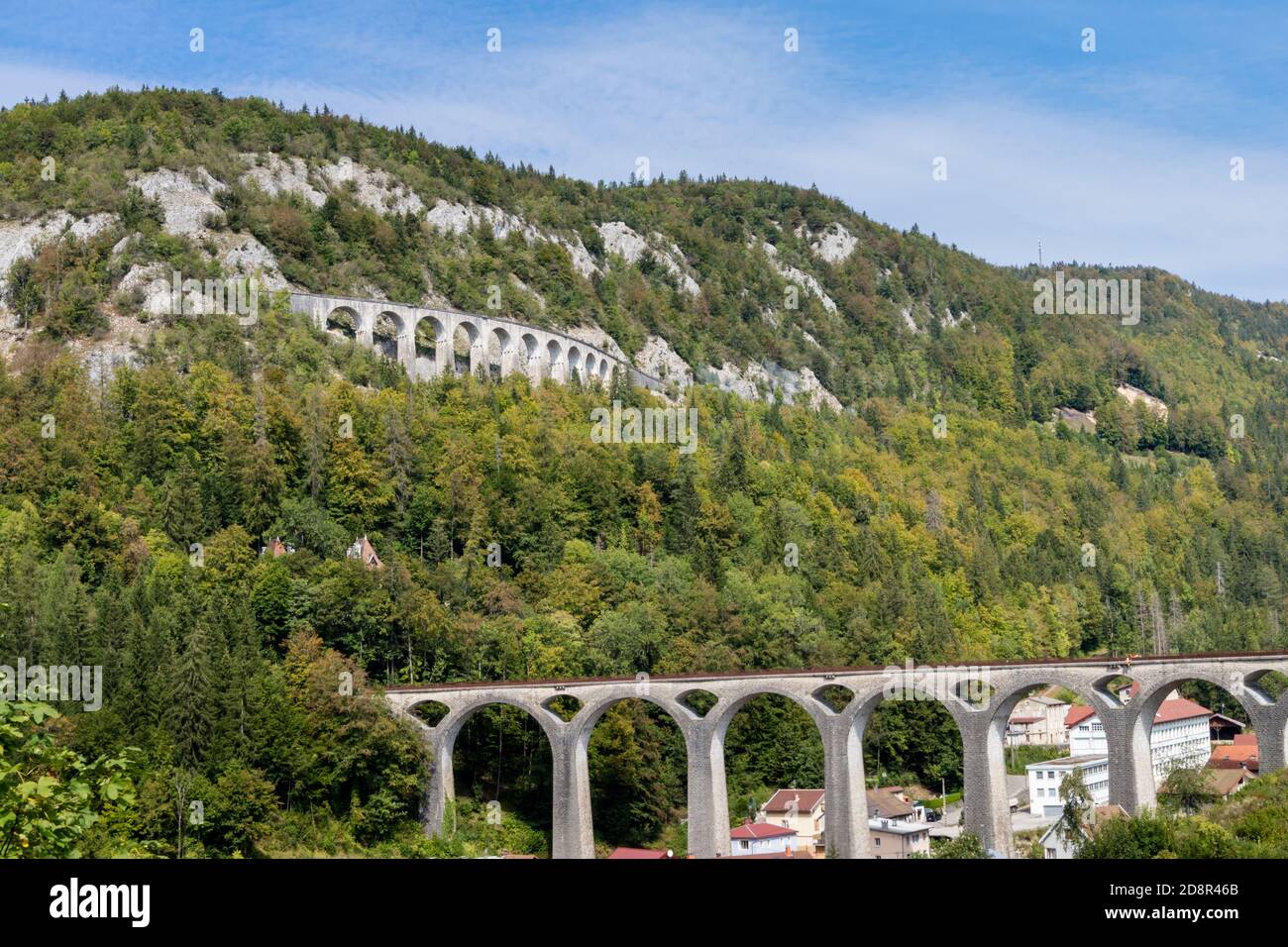 The viaducts of morez in the Jura mountains, France Stock Photo - Alamy