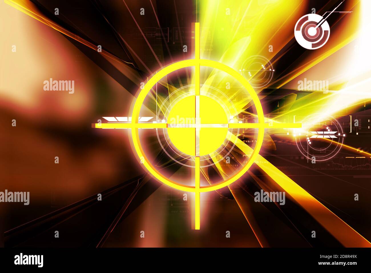 Digital illustration of Focus sign Stock Photo - Alamy