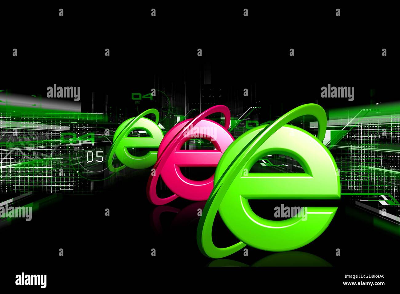 Digital illustration of explorer sign in color background Stock Photo ...