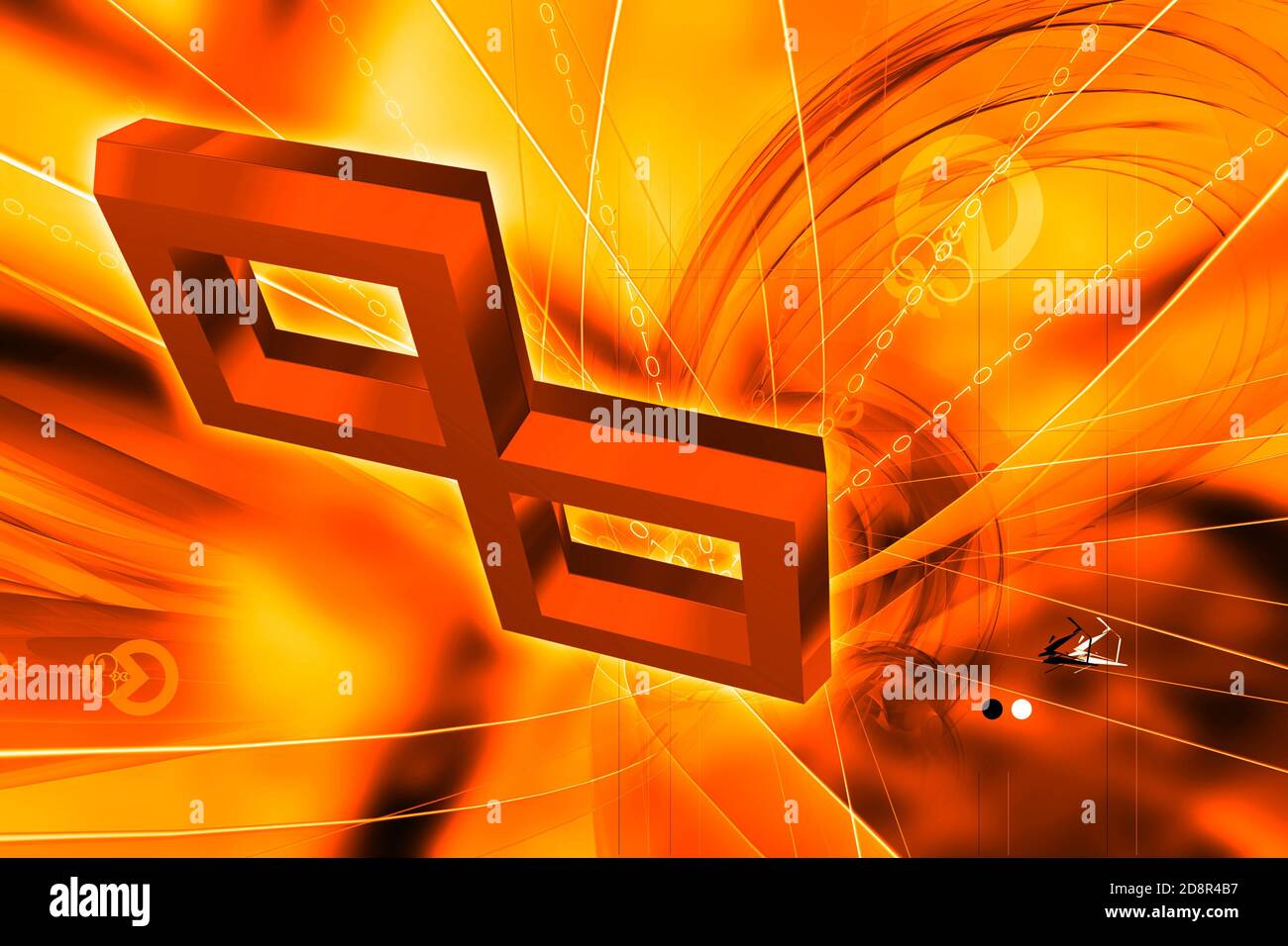 Digital illustration of keep quit sign in color background Stock Photo ...