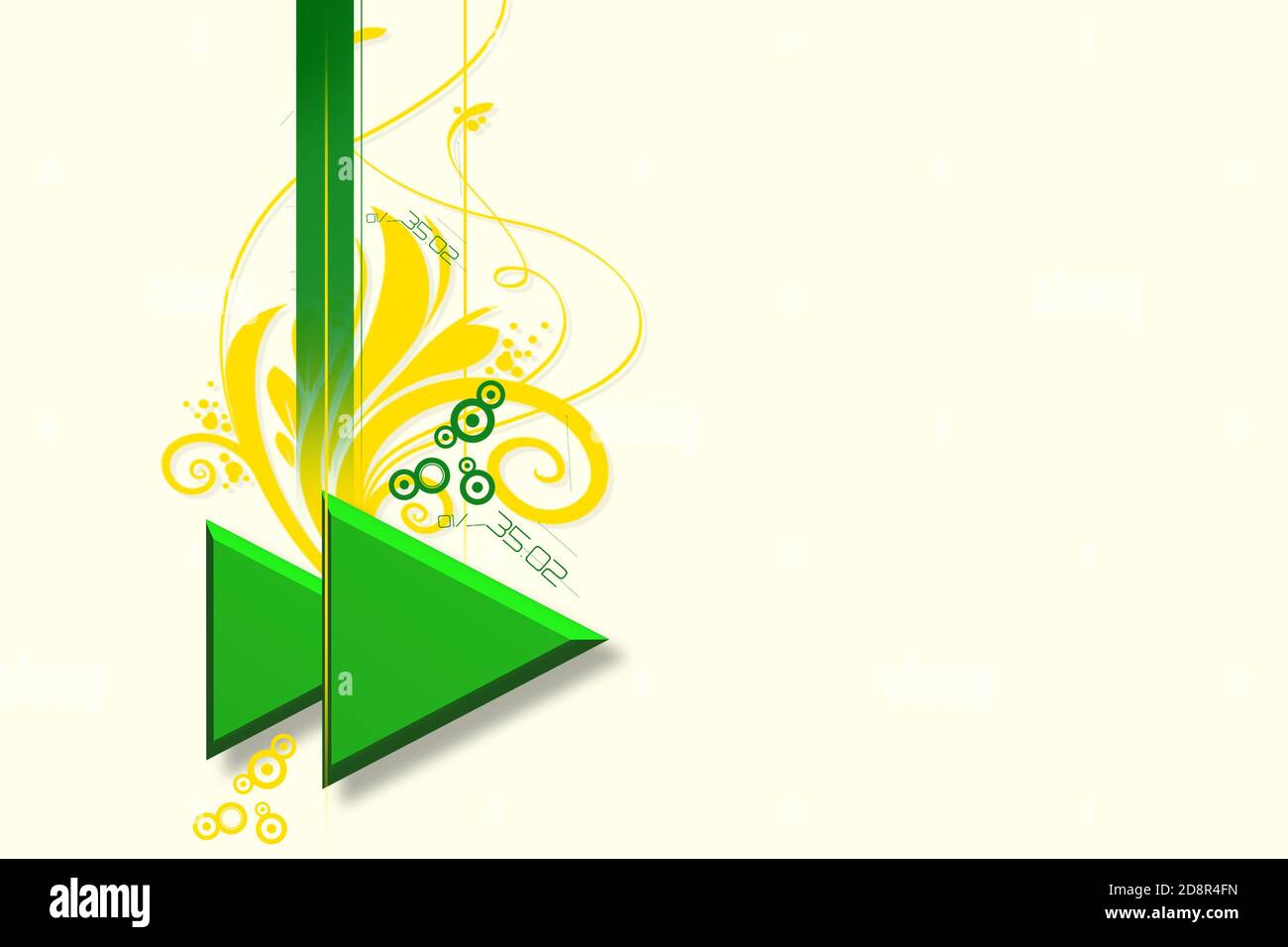 3d rendering of Forward symbol in colour background Stock Photo - Alamy