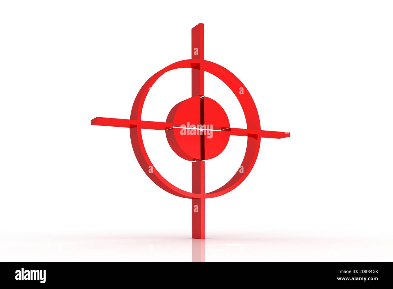 Highly 3d rendering focus symbol in color background Stock Photo - Alamy