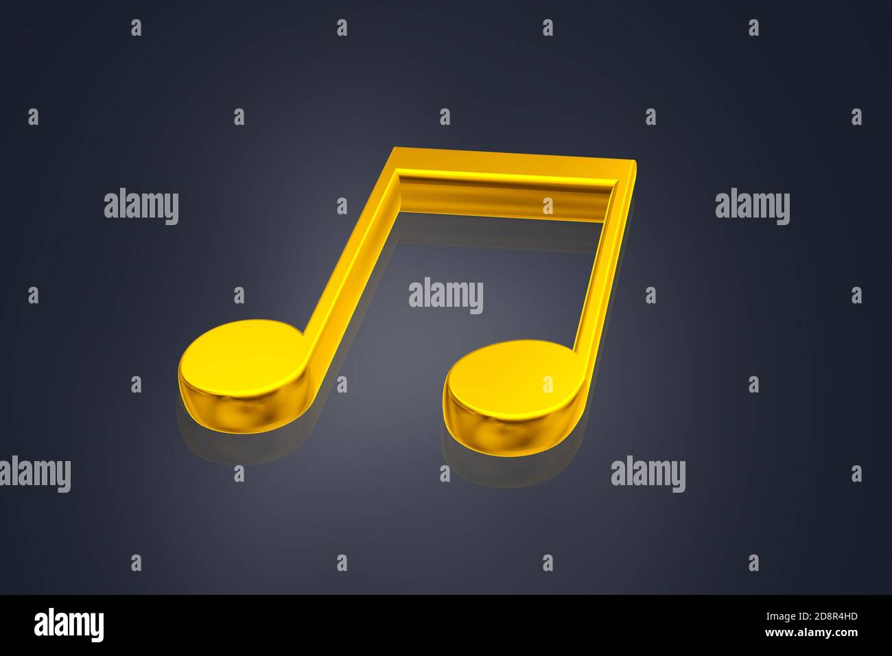 Highly 3d rendering music symbol in color background Stock Photo - Alamy