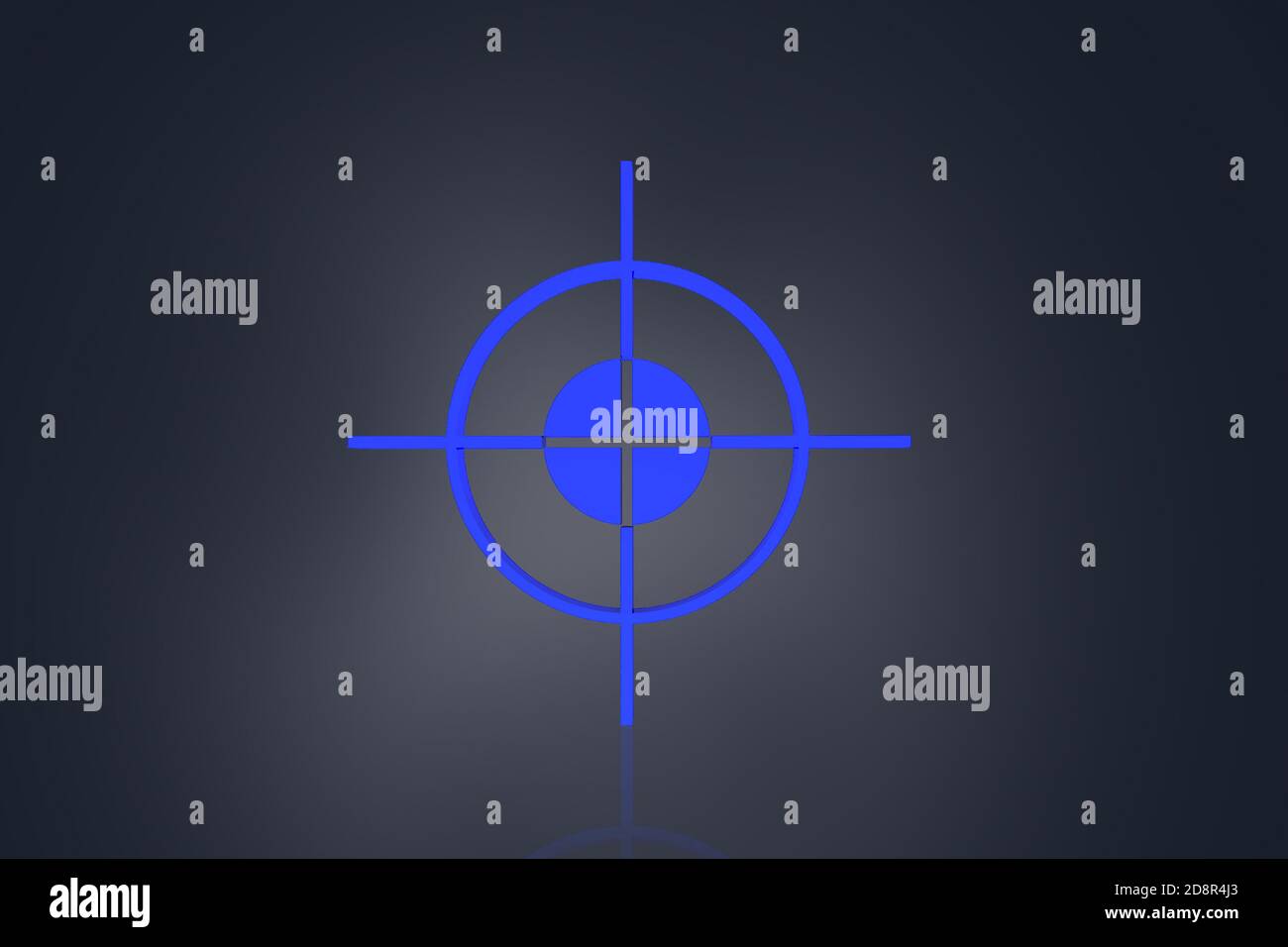 Highly 3d rendering focus symbol in color background Stock Photo - Alamy