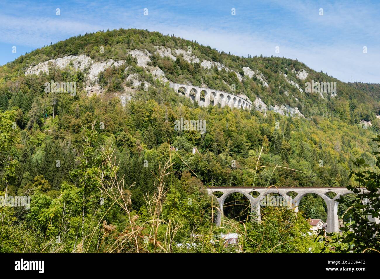 The viaducts of morez in the Jura mountains, France Stock Photo - Alamy