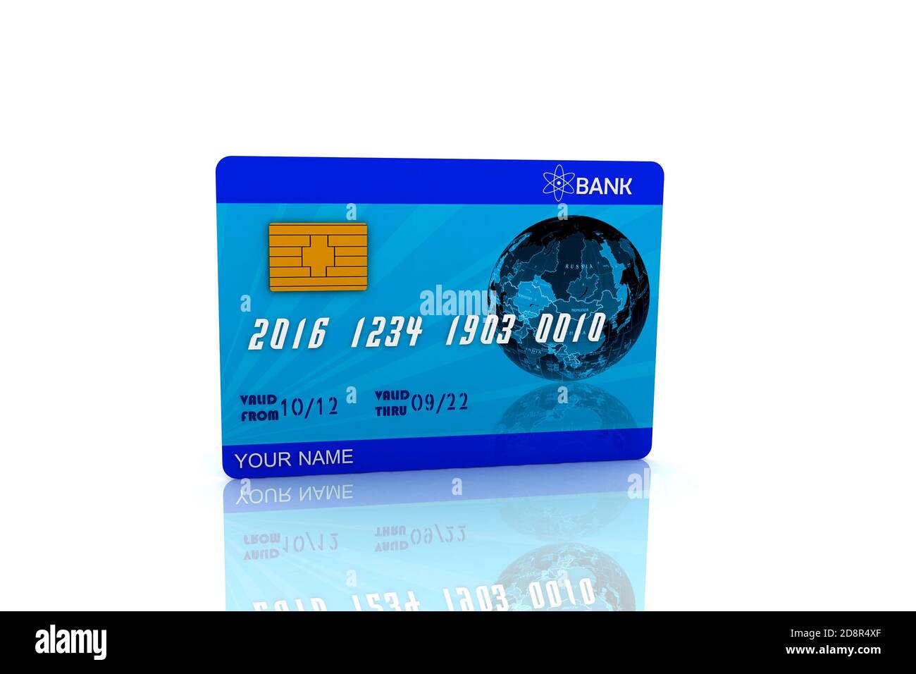 3d multi use ATM CARD in white background Stock Photo - Alamy