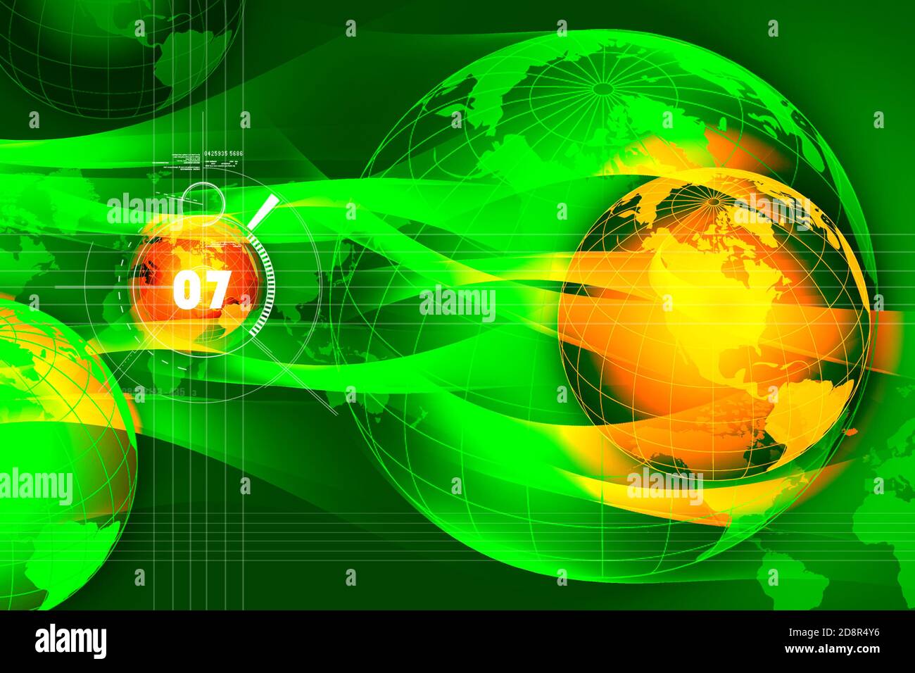 3d illustration of earth in color background Stock Photo - Alamy
