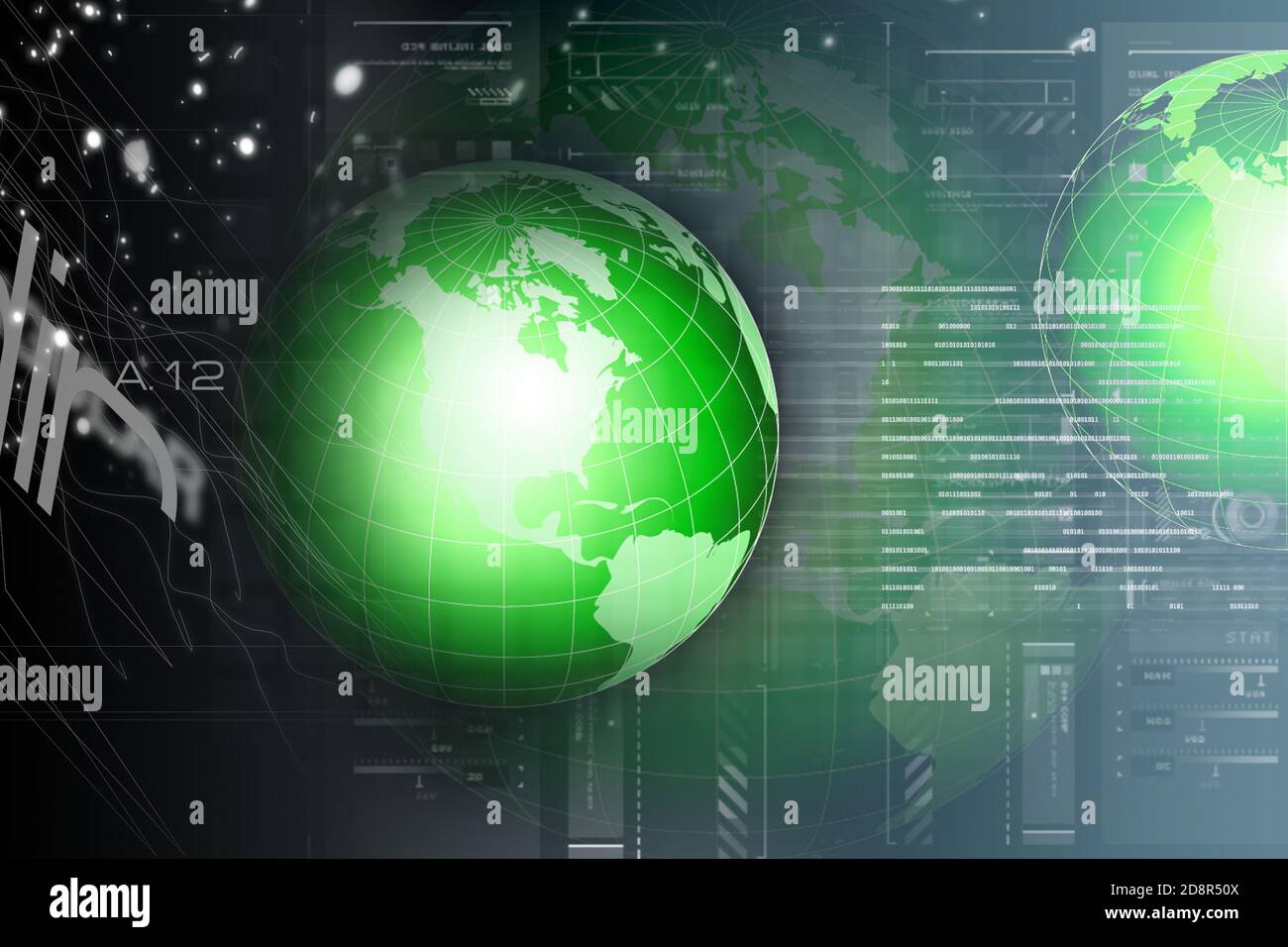 3d illustration of earth in color background Stock Photo - Alamy