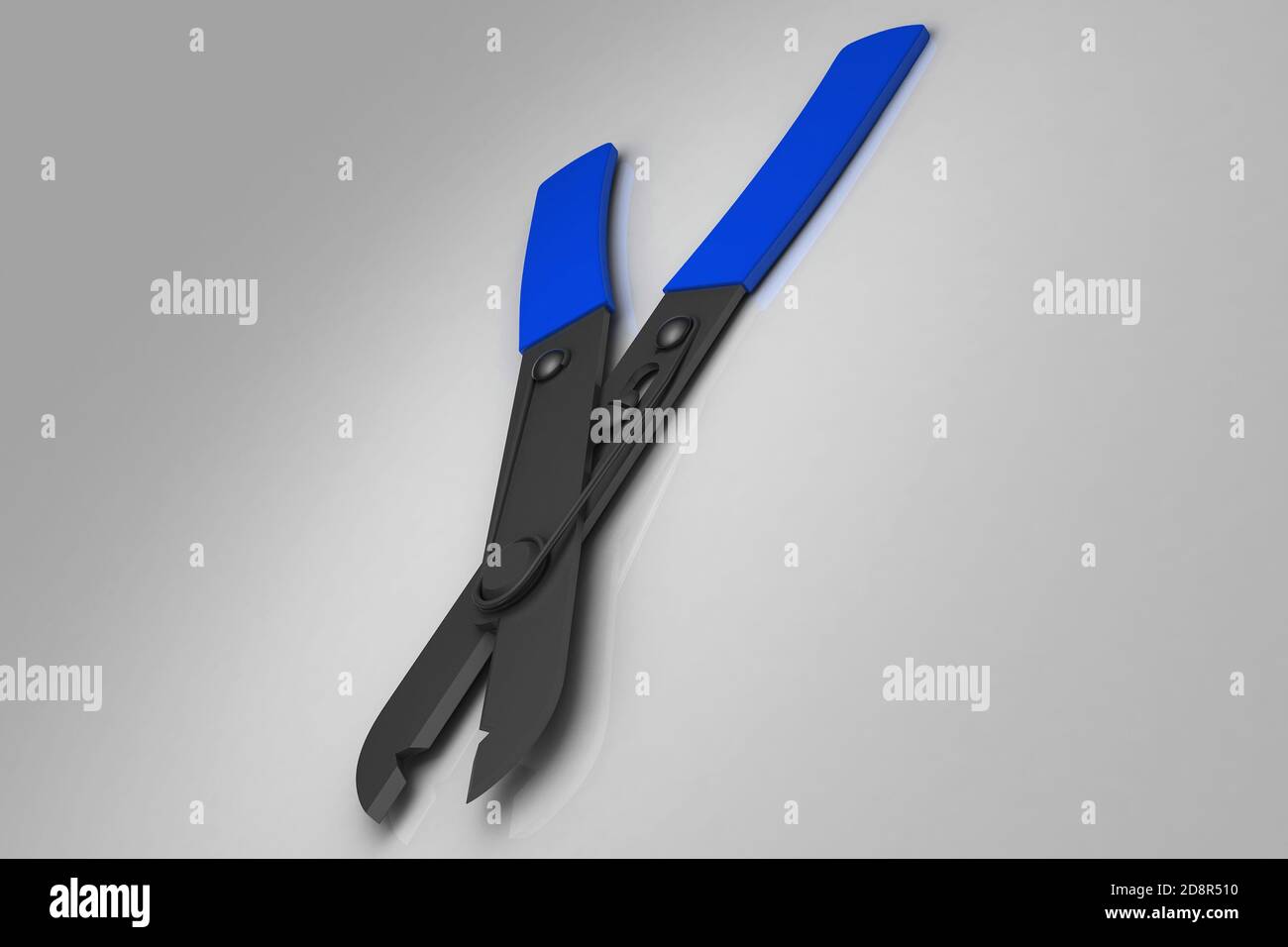 3d rendering of multi use wire cutter in grey background Stock Photo ...